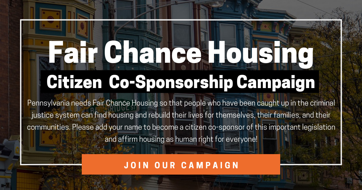 Citizen Co-Sponsorship for Fair Chance Housing - Senator Nikil Saval