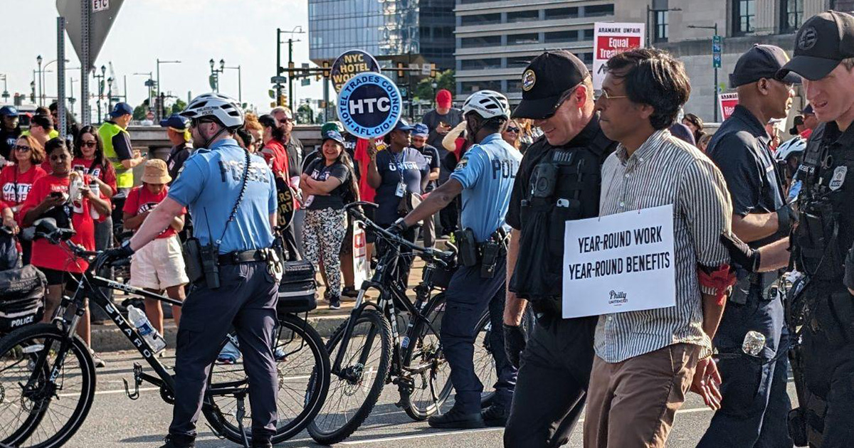 Senator Nikil Saval Arrested for Protesting Aramark’s Treatment of ...